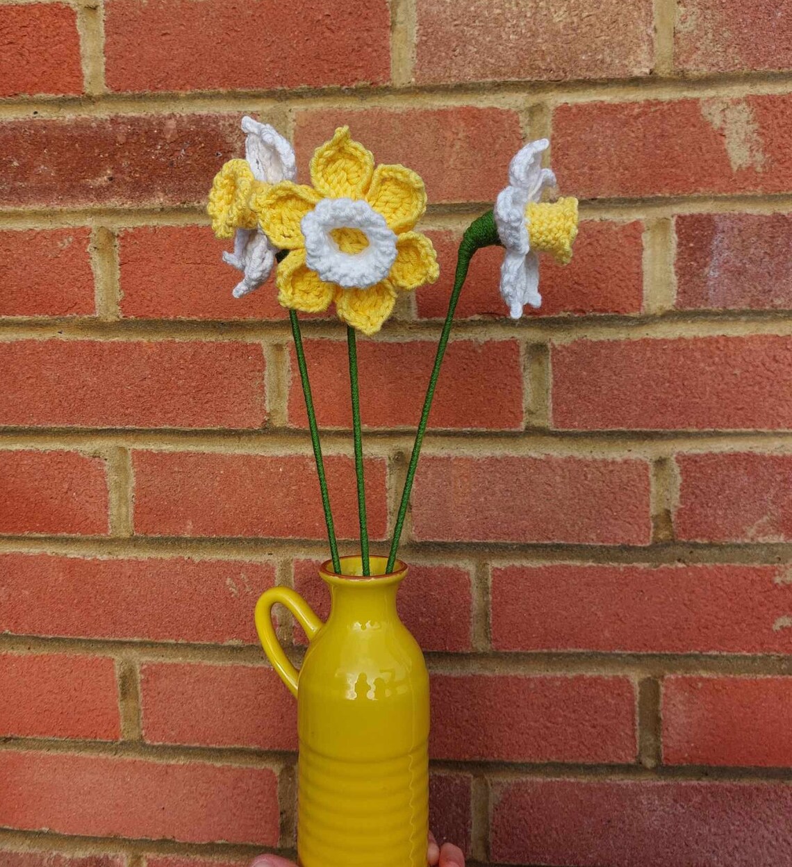 Crochet Daffodil Flower (LEFT-HANDED Pattern Only), (large) - Etsy