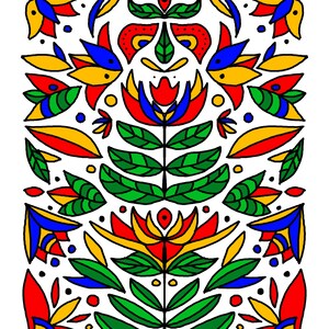 Scandinavian Floral Art Print - Etsy