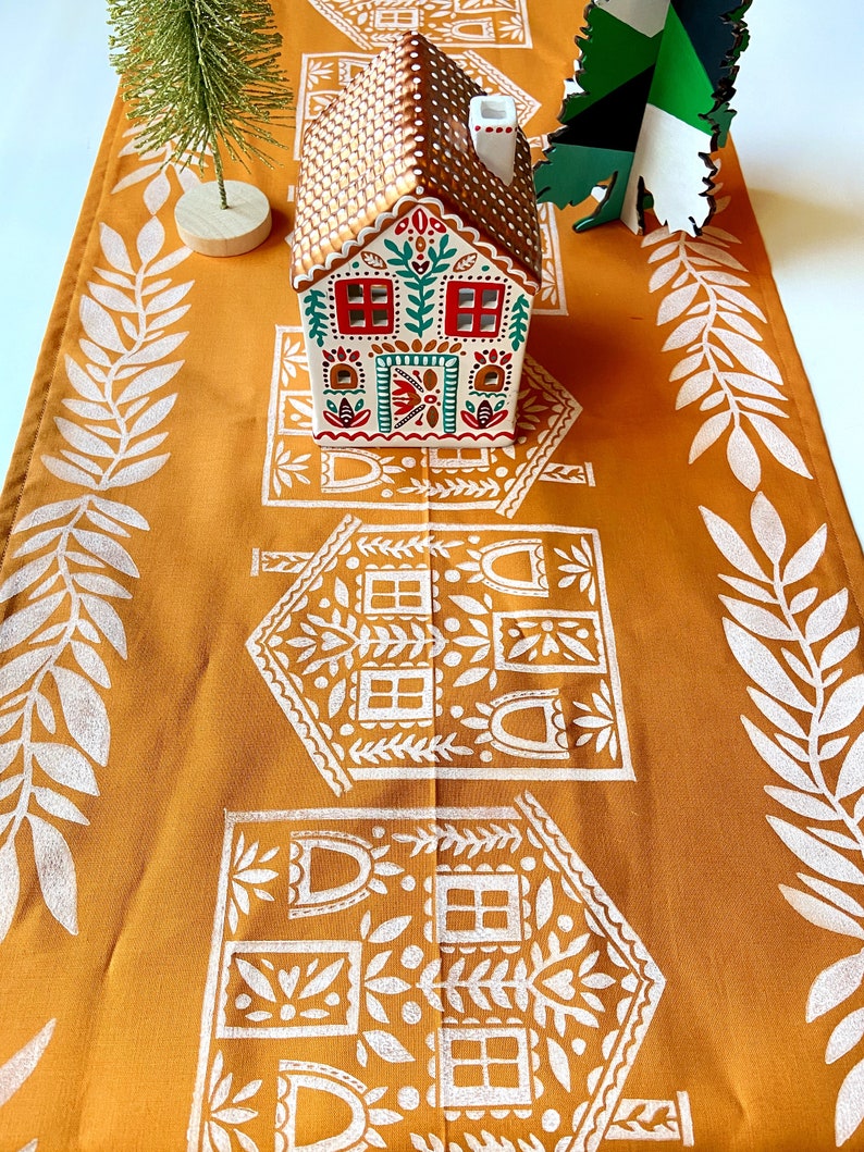 Gingerbread House Table Runner | Etsy