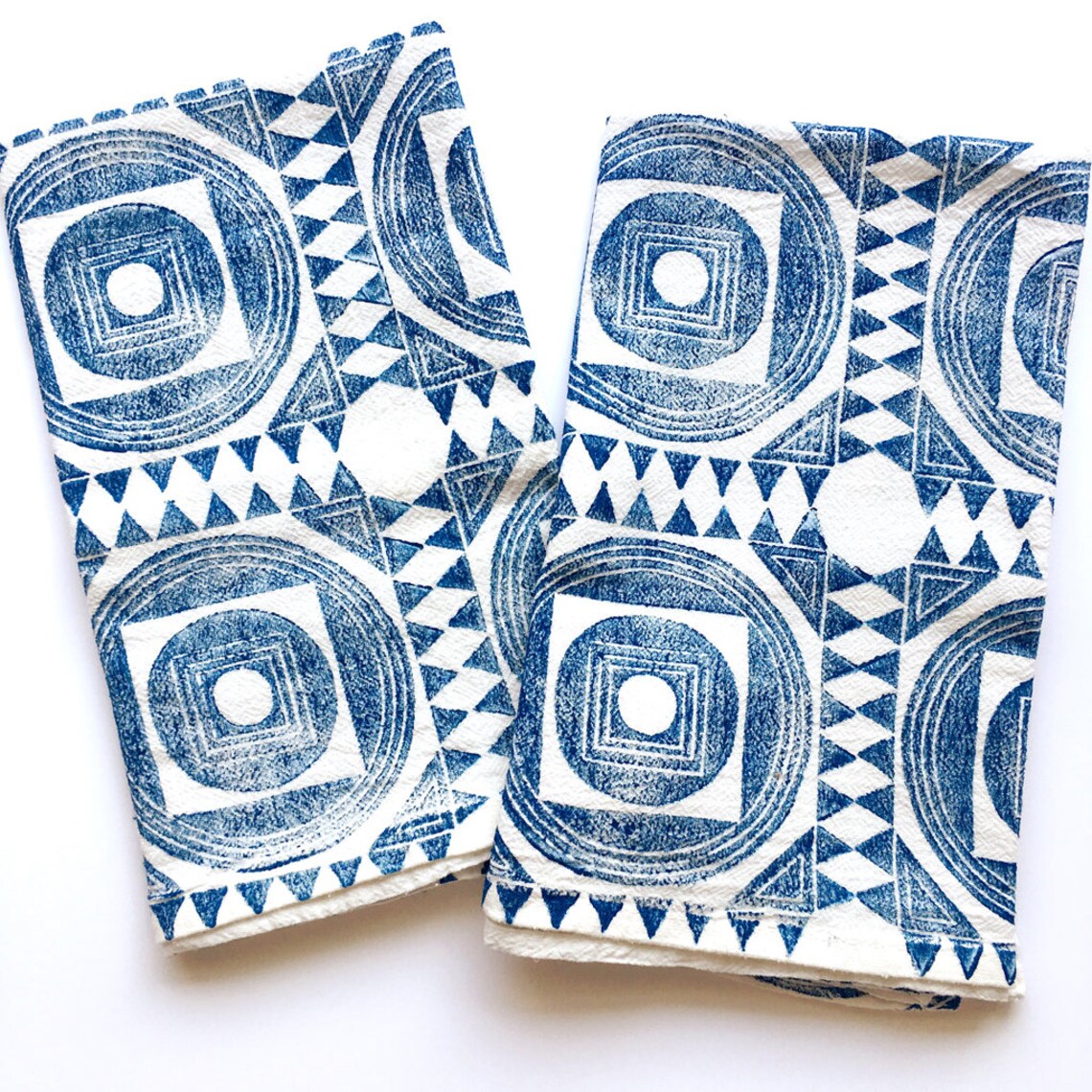Moroccan Tile Napkin Set Hand Printed Cloth Napkins - Etsy