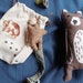 Pacifier Clip Stuffed Brown Bear Durable Baby Gift Handmade in Denmark ...