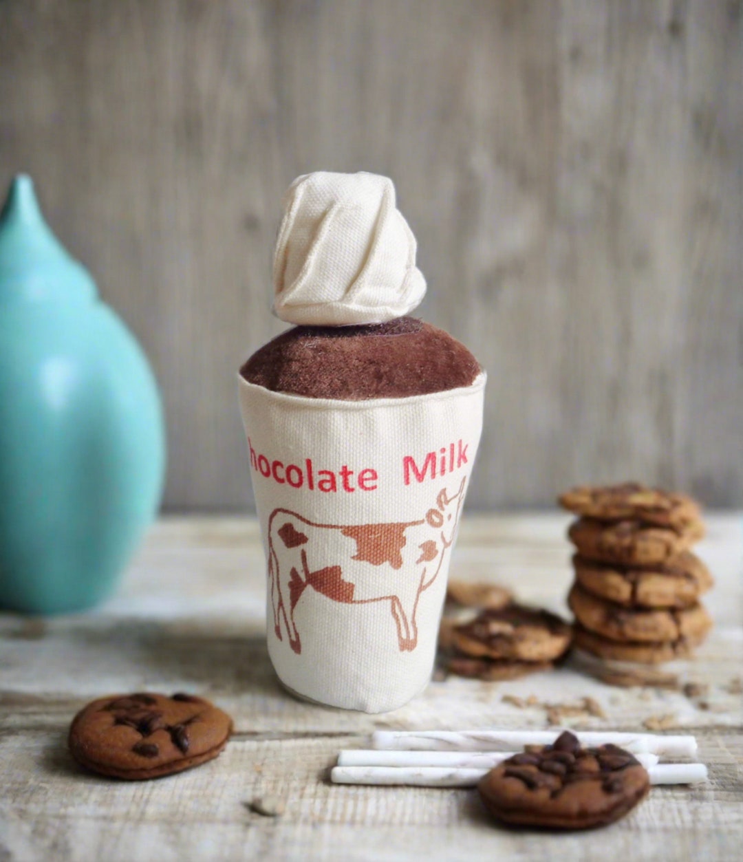 Pretend Play Chocolate Milk and Whipped Cream Decorative Takeaway Cup ...