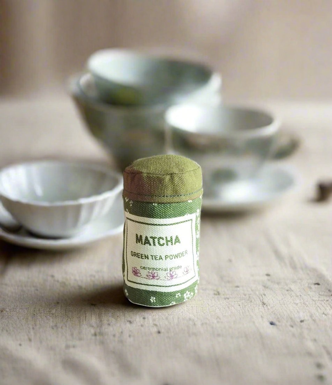 Plush Matcha Green Tea Pretend Play Kitchen , Market and Barista Toy ...