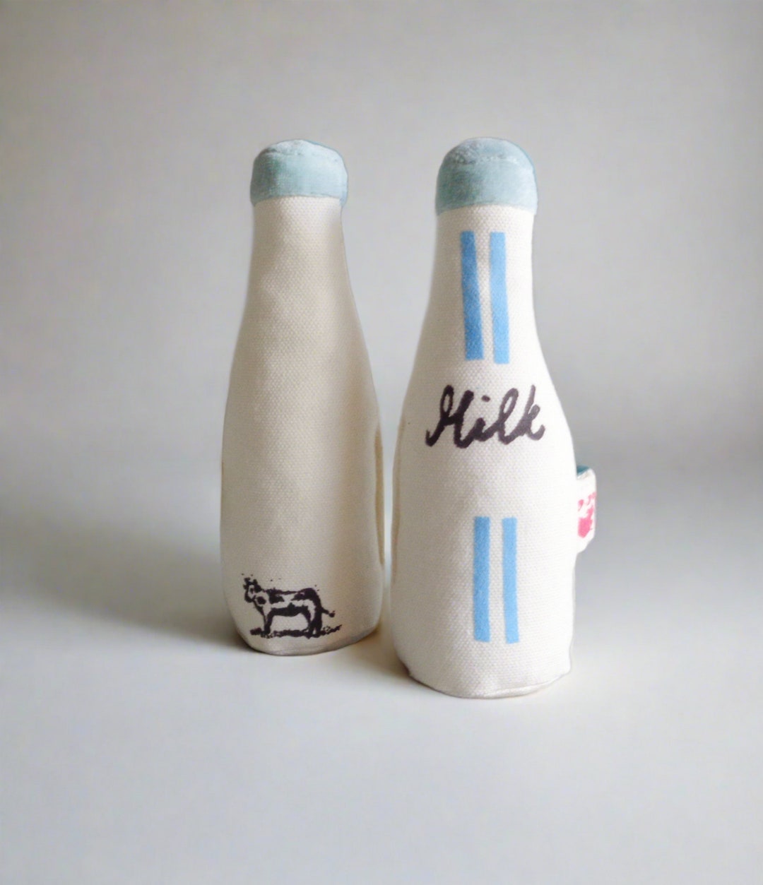 Pretend Play Grocery Shop - Milk Bottle Soft Textile Toy, Durable ...