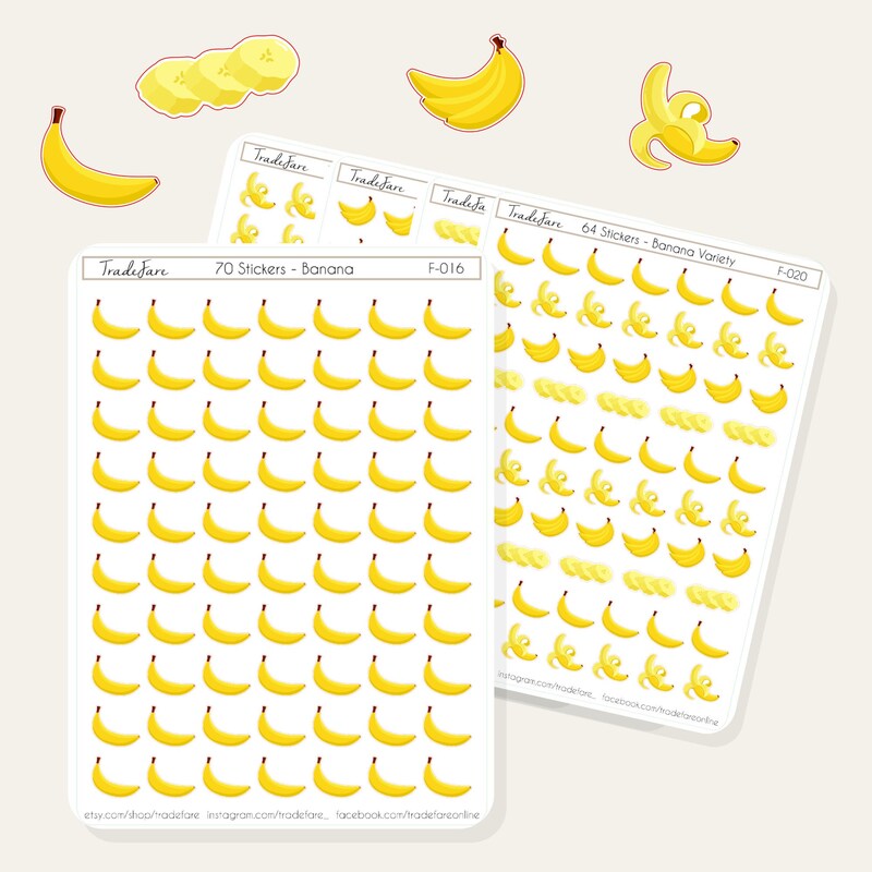 Banana Sticker - Etsy