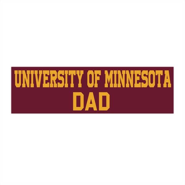 University of Minnesota Car Decal - Etsy