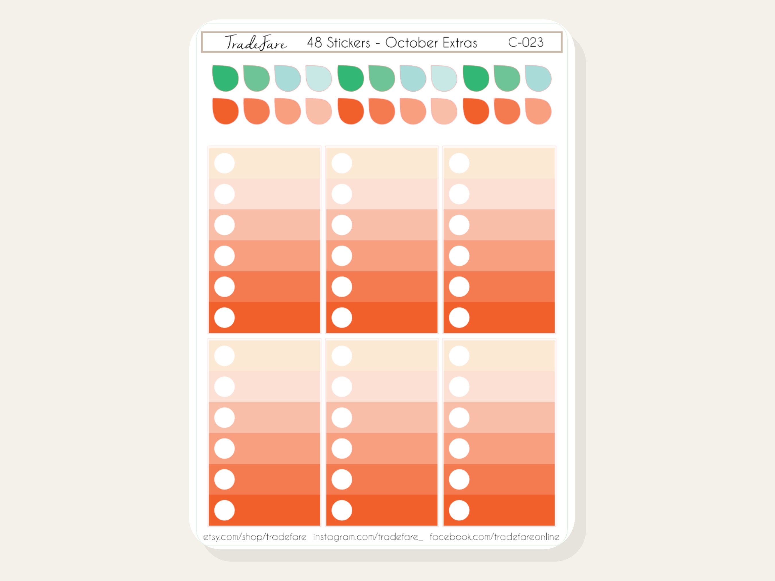 October Stickers for Planner, Monthly Kit, October Happy Planner ...