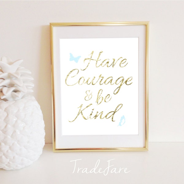 Courage Poster - Etsy