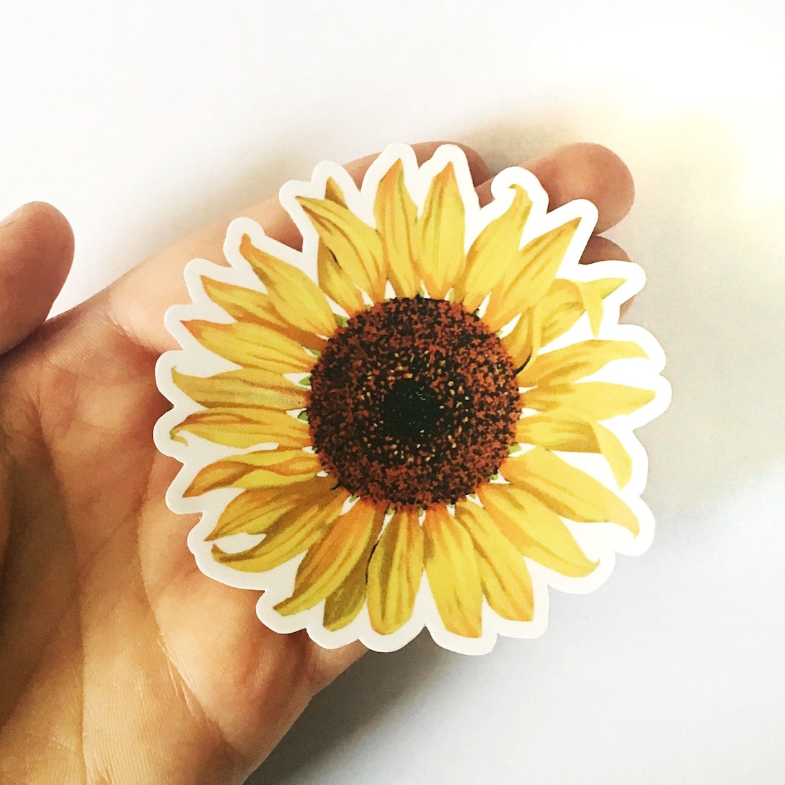Sunflower Sticker Flower Vinyl Stickers Vintage Botanical - Etsy