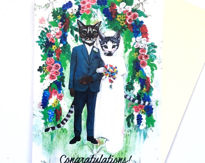 Cat Birthday Card, Vintage Happy Birthday Cards, Dapper Cats Eclectic ...