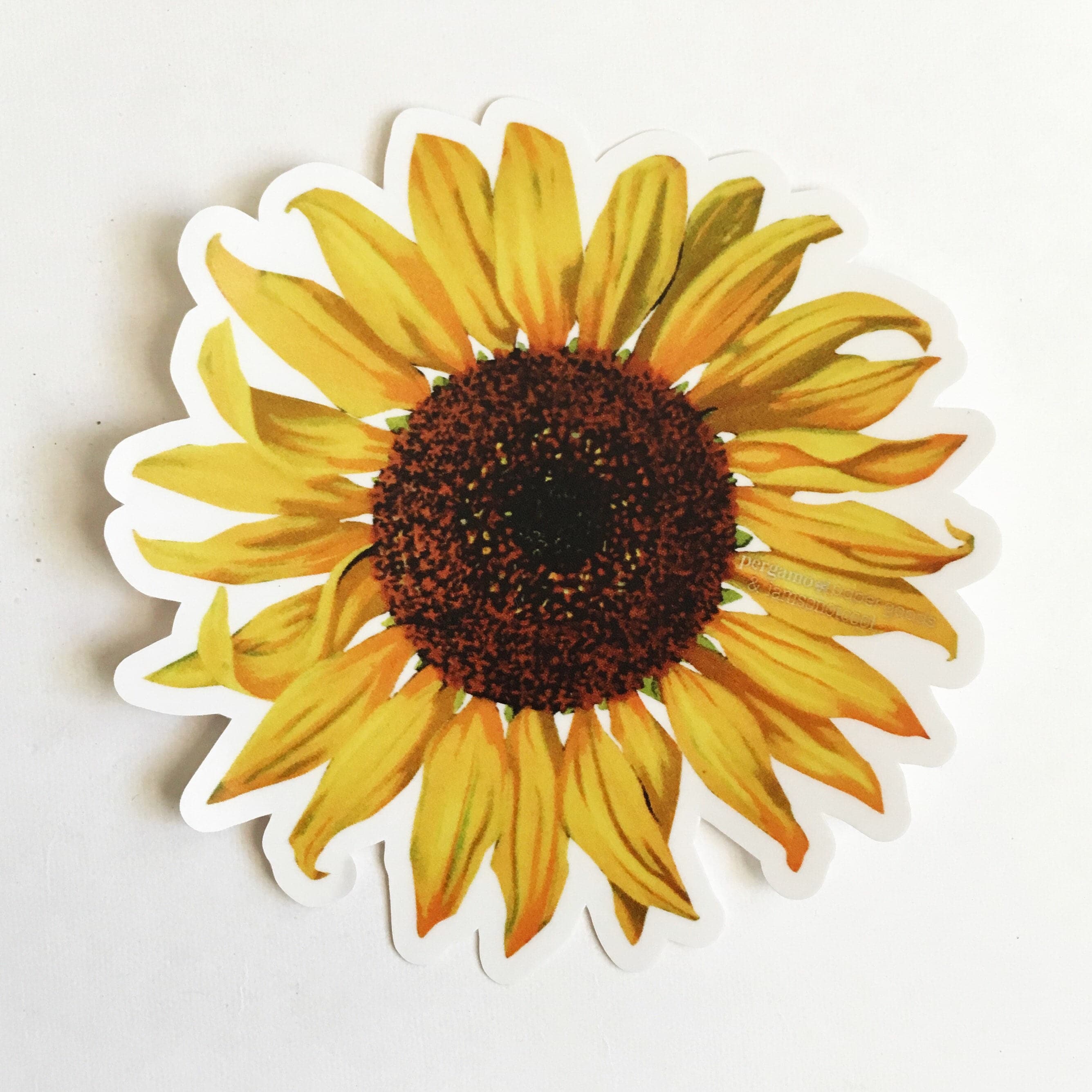 Sunflower Sticker Flower Vinyl Stickers Vintage Botanical - Etsy