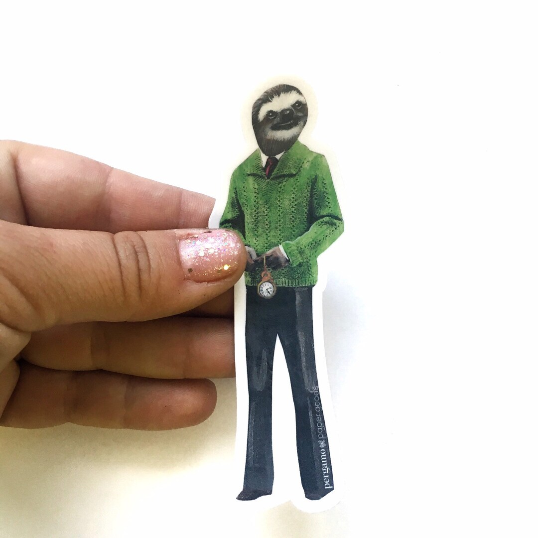 Weird Sloth Sticker, Best Sloth Vinyl Sticker Pack, High Quality ...