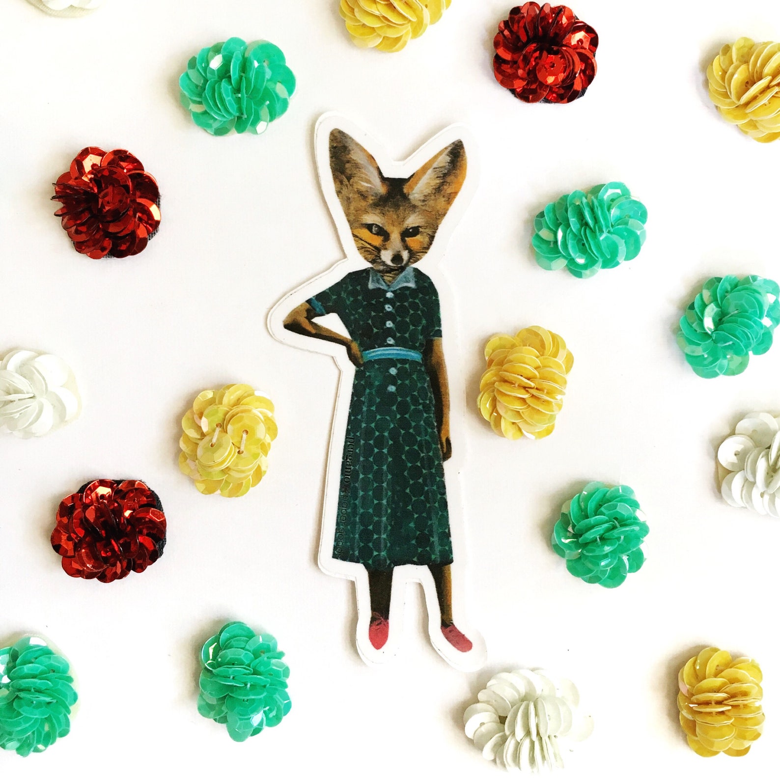 Fox Laptop Sticker Pack Sassy Animal Vinyl Stickers - Etsy