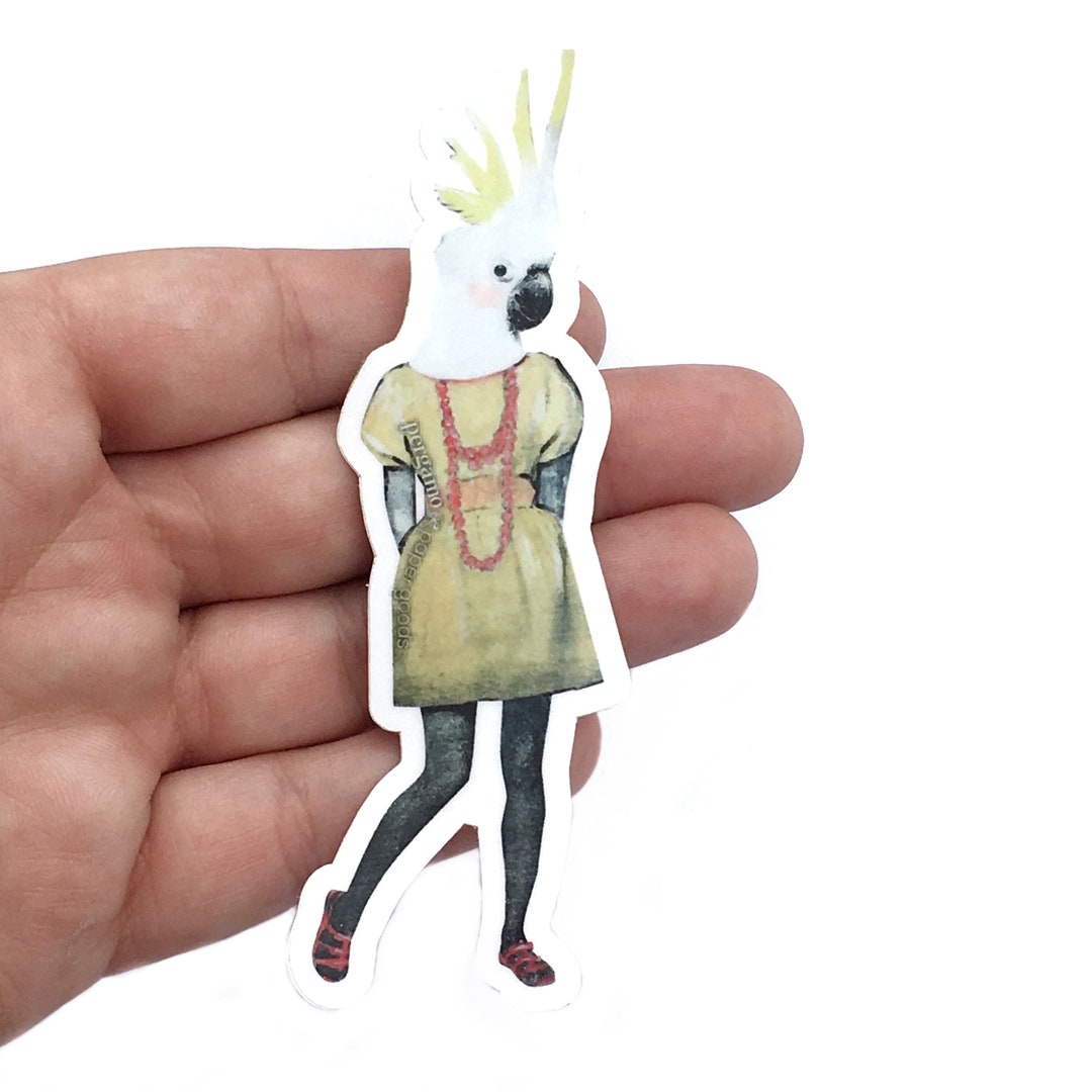 Cockatoo Sticker, Weird Vinyl Stickers, Laptop Decal, Bumper Sticker ...