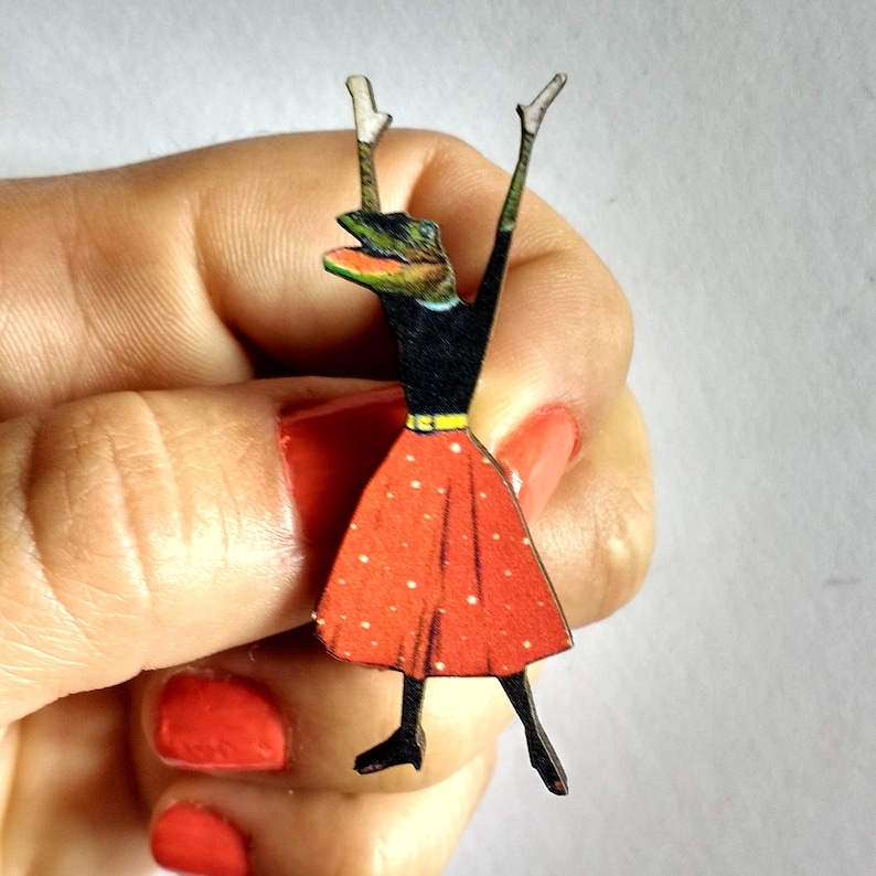 Alligator Lapel Pin Alligator Brooch Laser Cut Wood Florida | Etsy