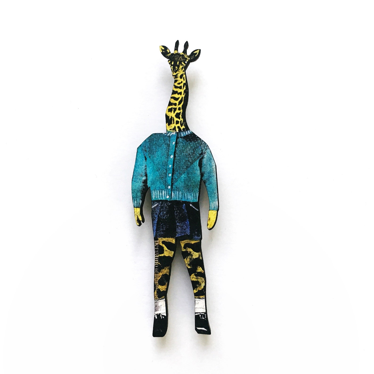 Retro Giraffe Magnet, Weird Animal Refrigerator Magnets Fridge, Giraffe ...