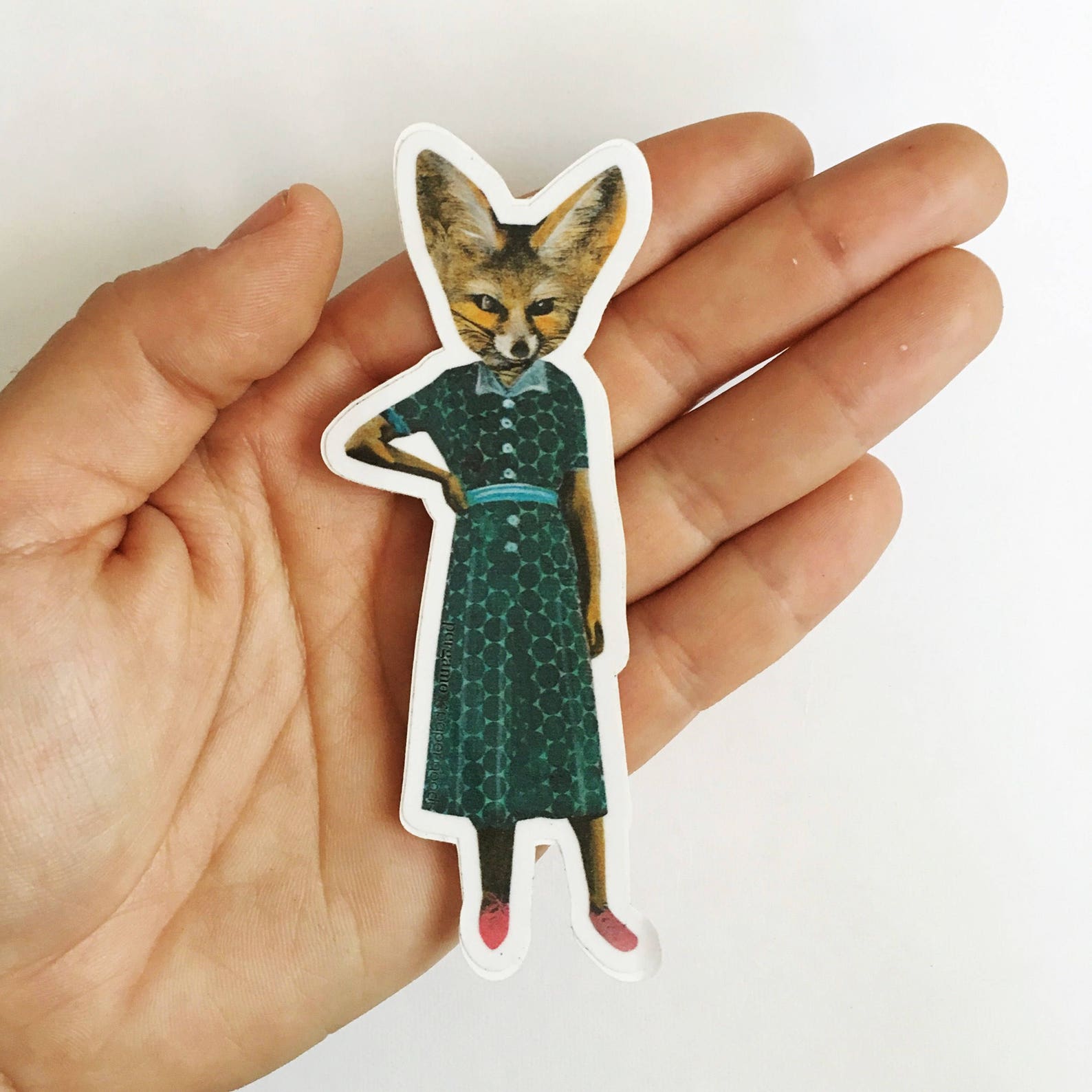 Fox Laptop Sticker Pack Sassy Animal Vinyl Stickers - Etsy