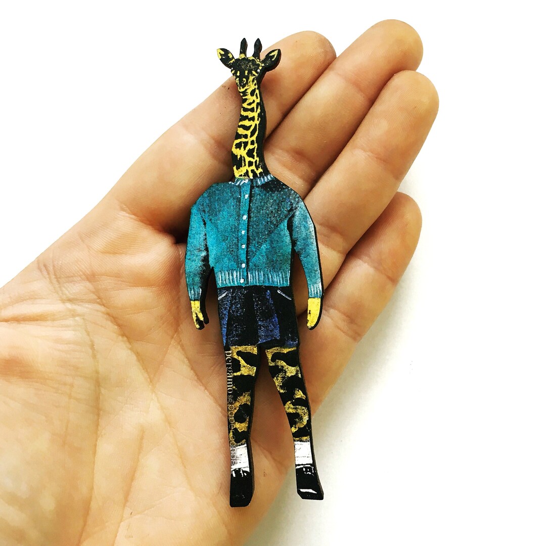 Retro Giraffe Magnet, Weird Animal Refrigerator Magnets Fridge, Giraffe ...