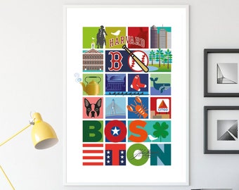 Boston College Poster - Etsy