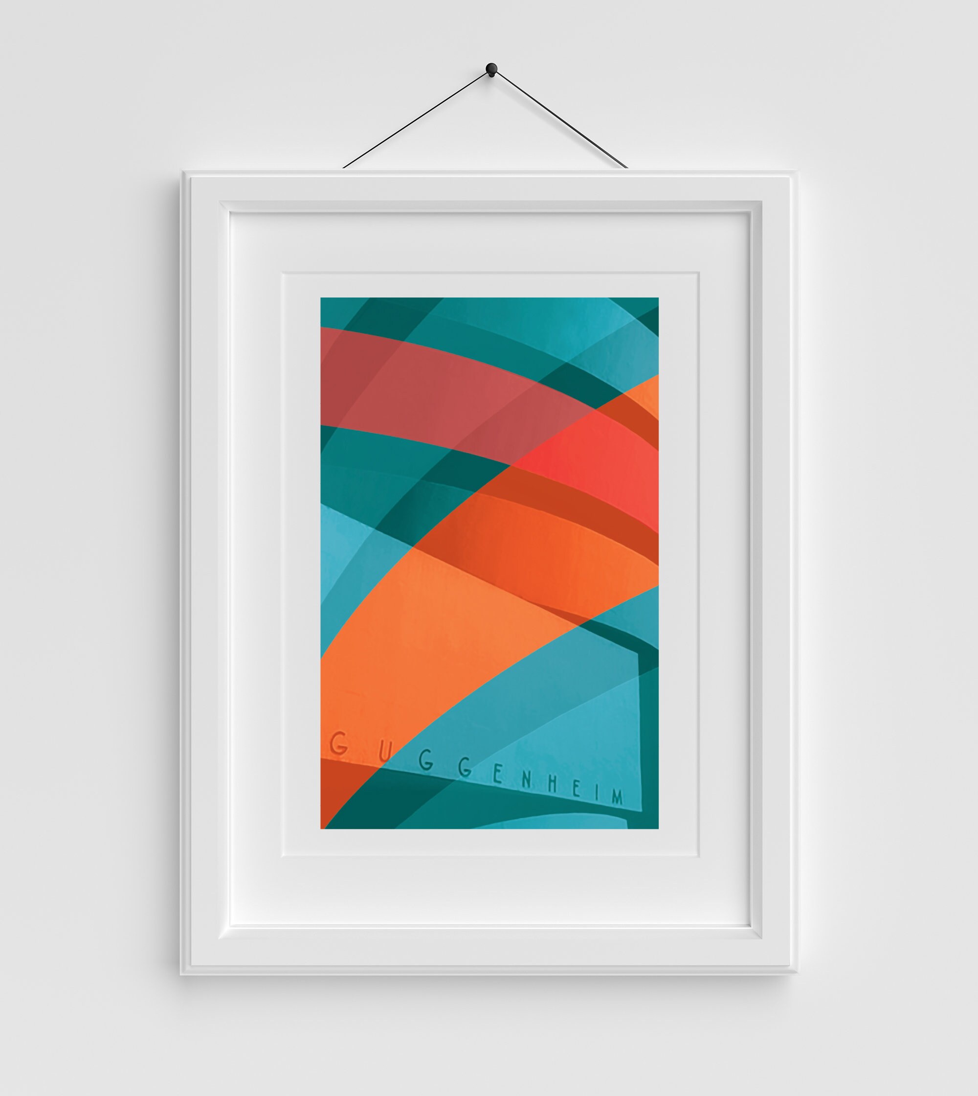 Mid Century Modern New York City Architecture poster | Etsy