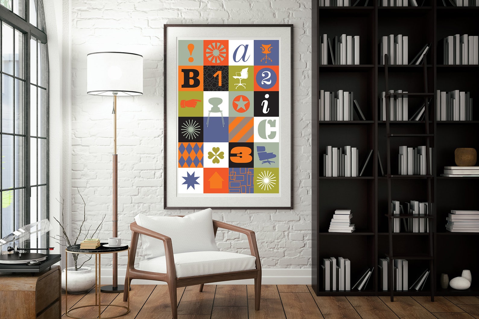 Mid Century Modern Icons Art Print Mid Century Art Icon - Etsy