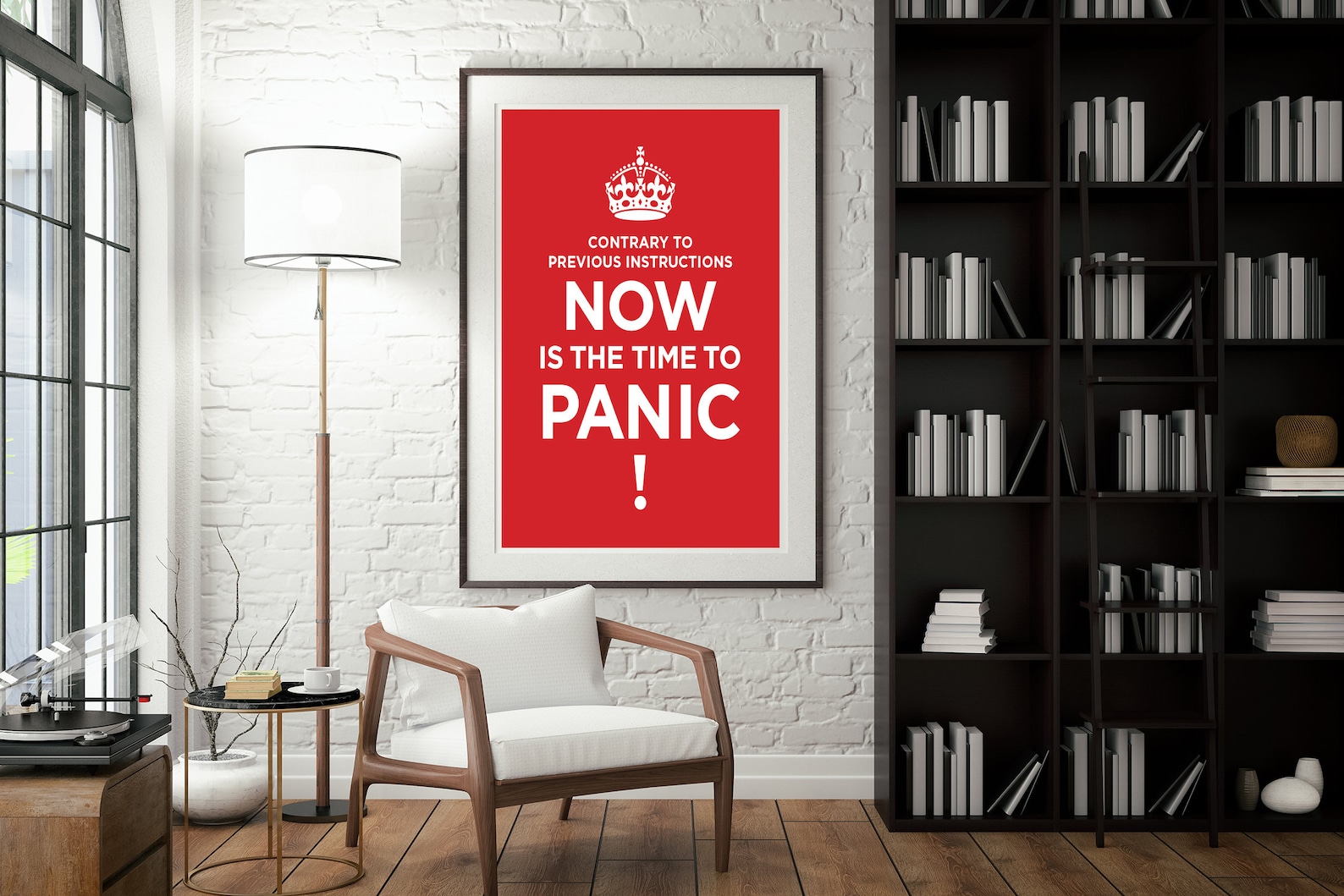 Now is the Time to Panic Print Typography Poster Graphic | Etsy