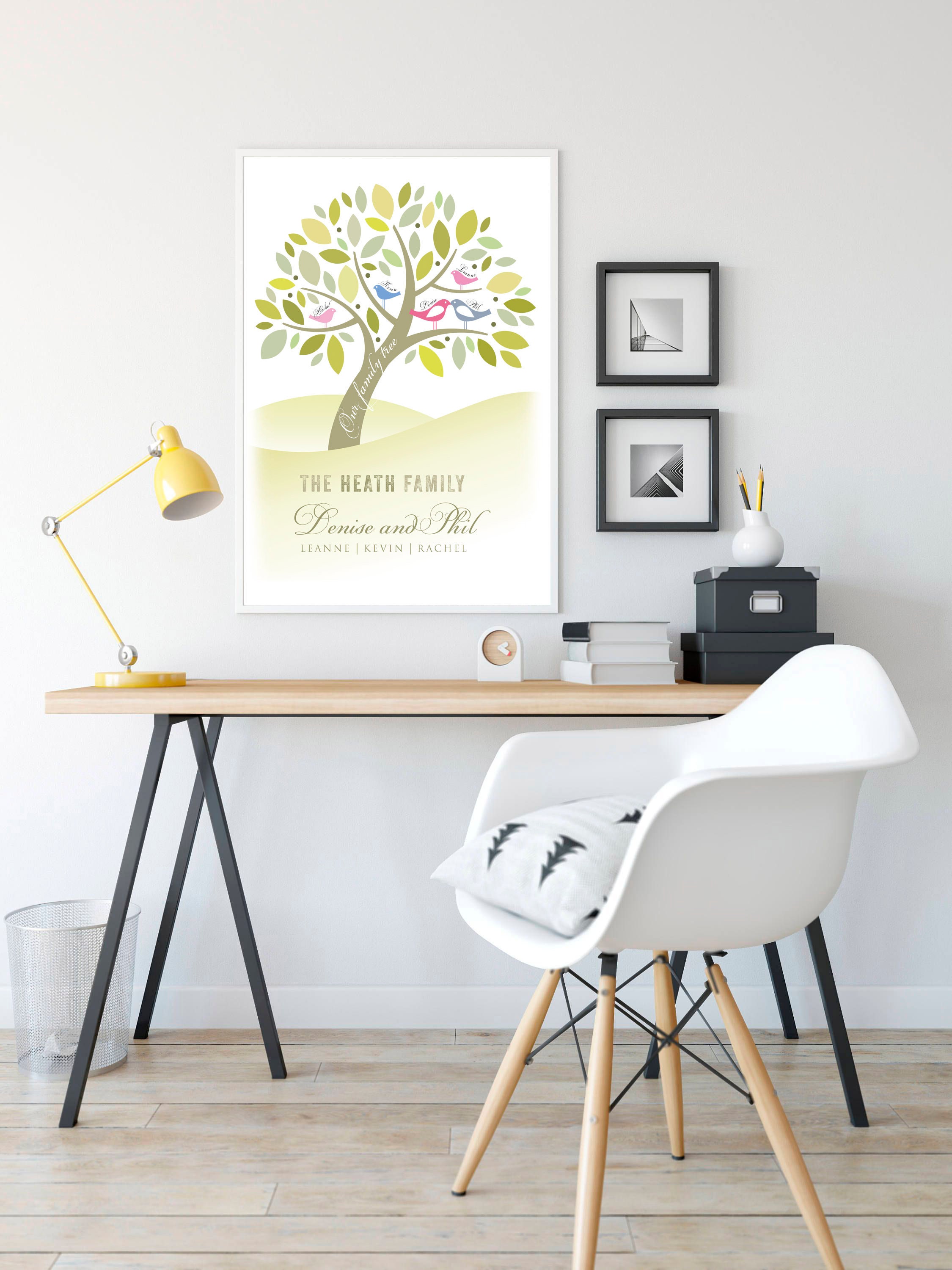 Custom Family Tree Poster Family Tree Print With up to 9 - Etsy UK