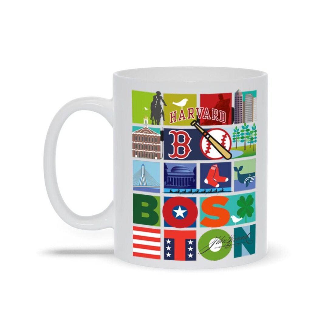 Boston Coffee Mug Gift Idea, Travel Theme Gift, Unique Coffee Mug ...