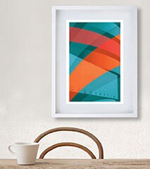 Mid Century Modern New York City Architecture poster | Etsy