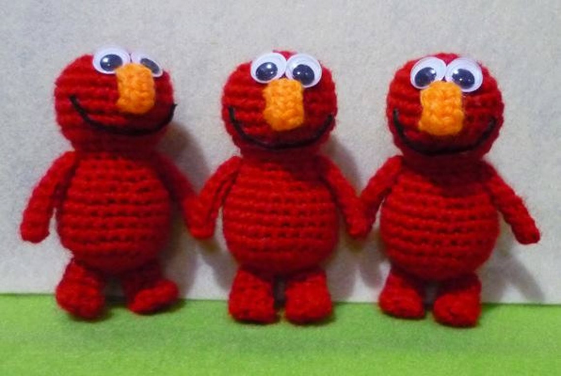 Crochet Mini Elmo Amigurumi Finish Doll | Etsy