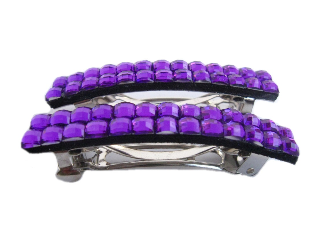 Purple Barrette, Girls Hair Clip, Girls Barrette - Etsy