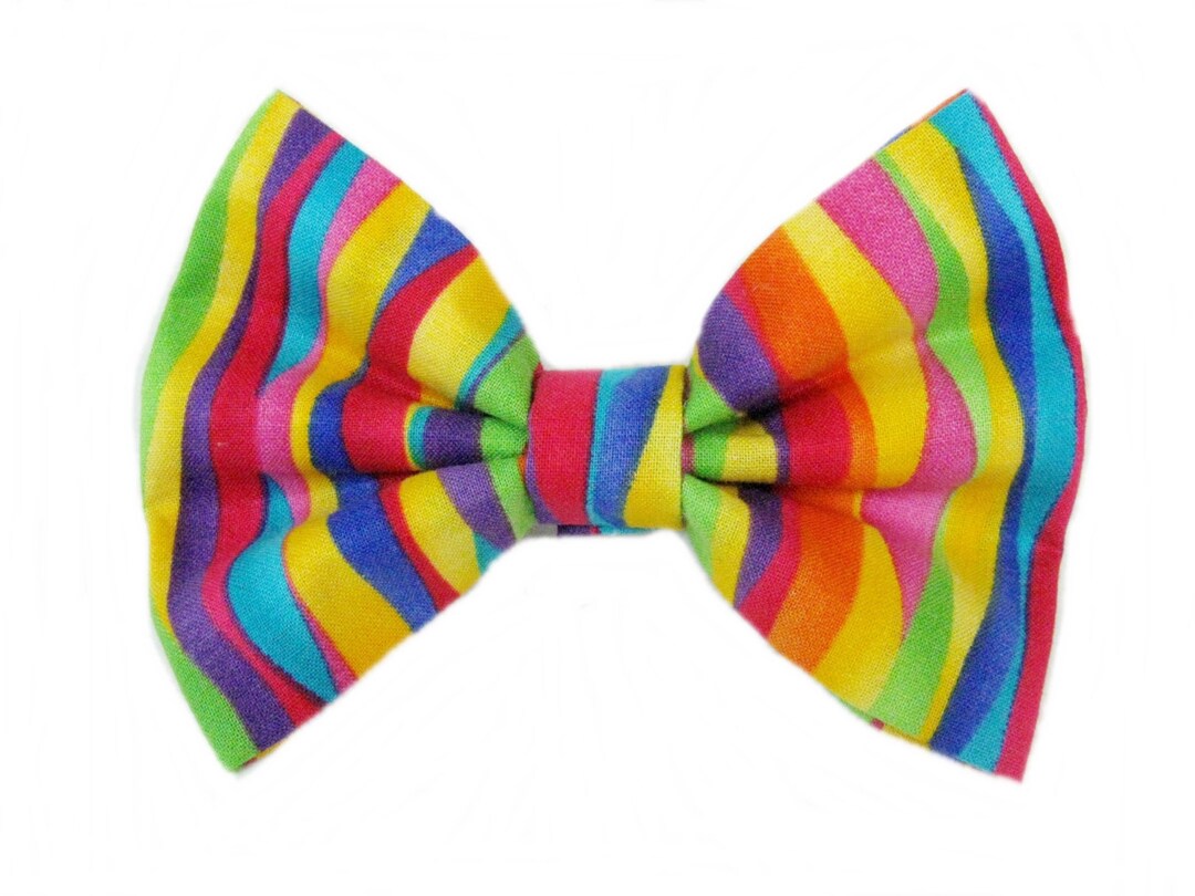 Rainbow Hair Bow Multi-color Hair Bow Rainbow Hairbow Girls Bow - Etsy