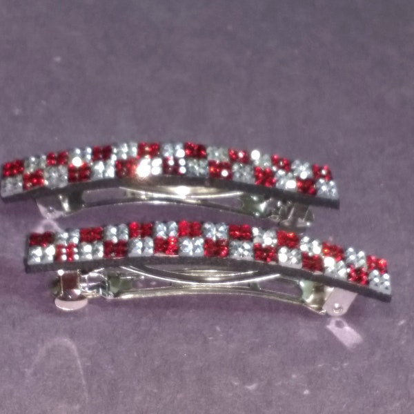 Silver Barrette - Etsy