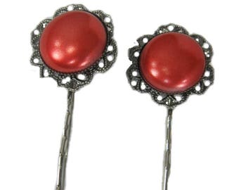 Red Bobby Pins | Etsy
