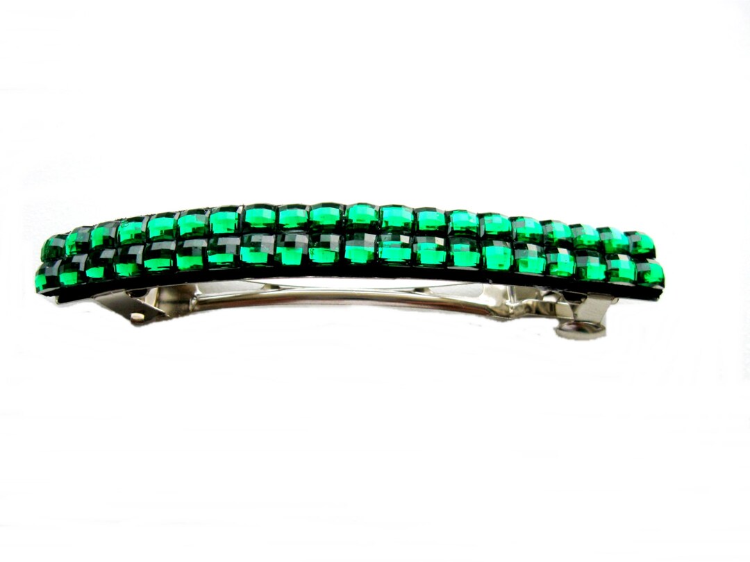 Ladies Green Barrette, French Barrettes, Hair Barrette, Hair Accessory ...