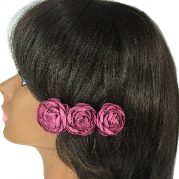 Flower Barrettes - Etsy