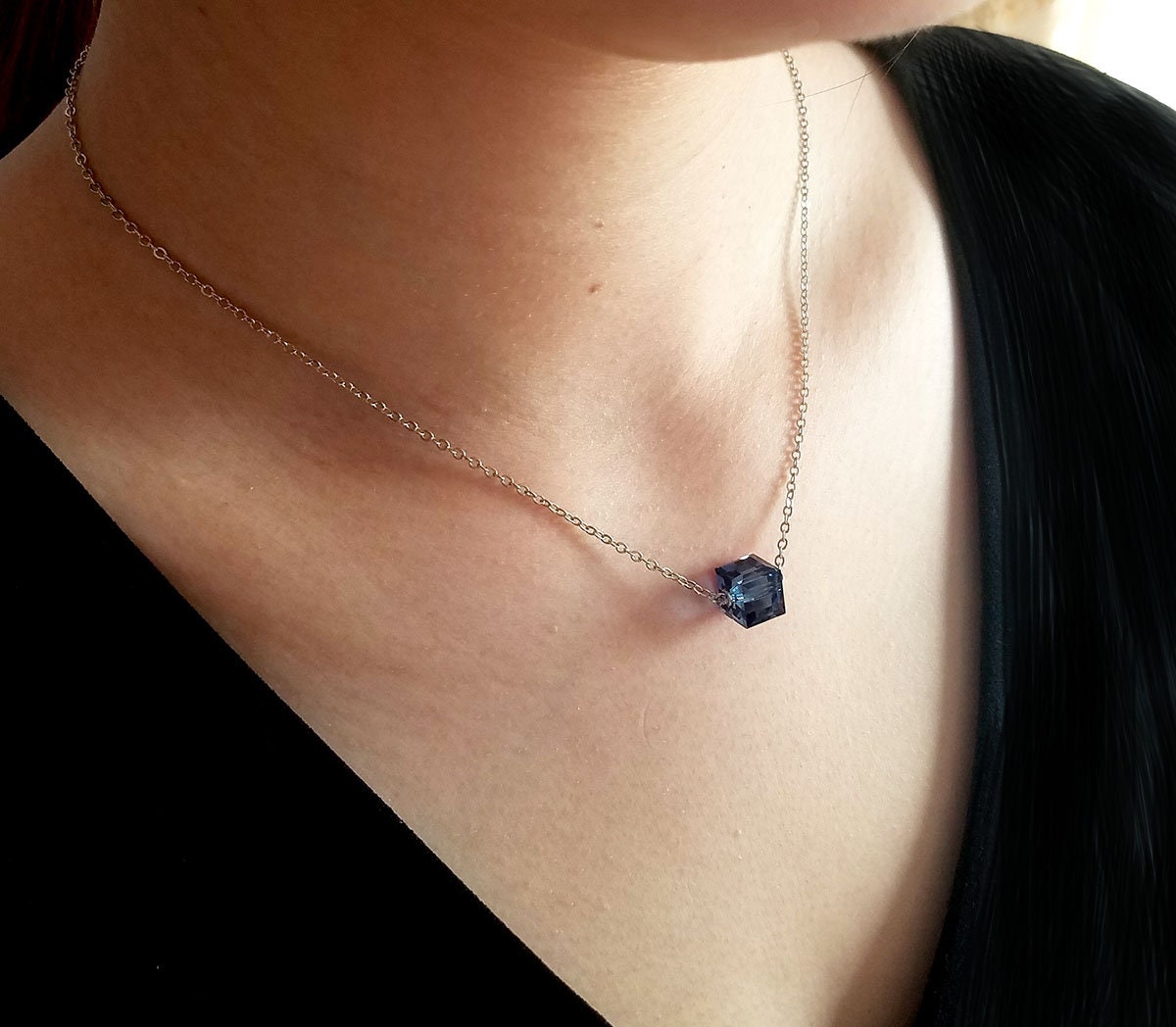 Marvel Avengers Tesseract Inspired Swarovski Crystal Necklace - Etsy Canada