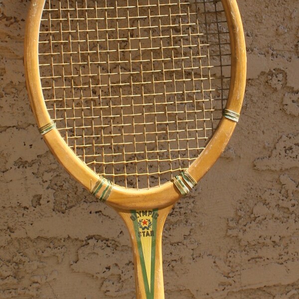 Wooden Tennis Racket - Etsy