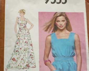1981 Ladies Simplicity Pattern SUNDRESS With Optional Strapsize14 - Etsy