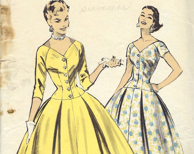 1950s Dress Pattern Sewing Pattern, Advance 7793 Bust 32 ORIGINAL - Etsy