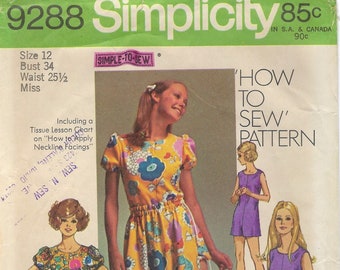 70s Miss Skirts in Two Lengths Sewing Pattern, Scooter Skirt ...