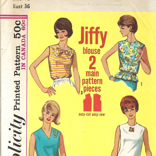 1960s Sewing Pattern - Etsy