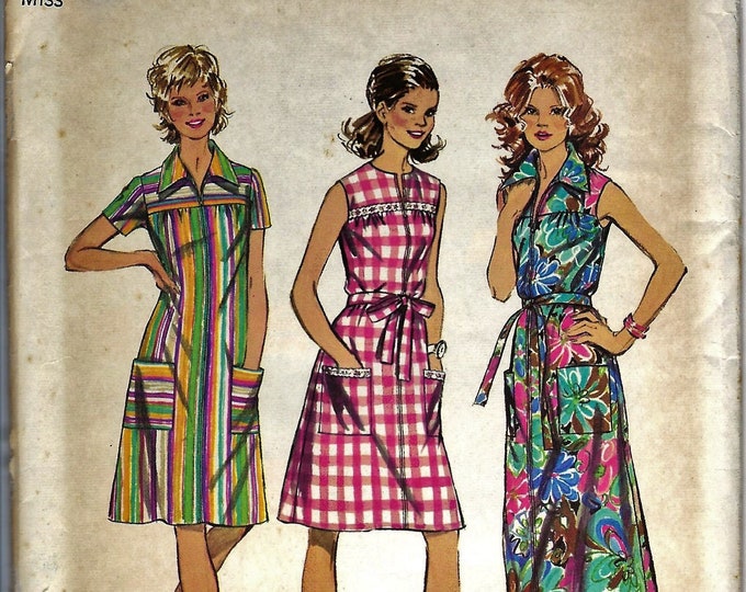 70s Miss Skirts in Two Lengths Sewing Pattern, Scooter Skirt ...