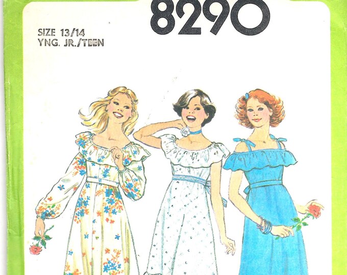Simplicity 9804 Misses 70s Princess Dress Vintage Sewing Pattern Bust ...