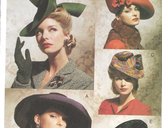 Simplicity 6702 Set of Hats Sewing Pattern, 1966, One Size Uncut FF ...