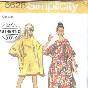 Simplicity 5628 Misses and Women's Jiffy Caftan in Two Lengths - One ...