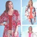 Butterick B6176 Sewing Pattern for Misses Open Front Kimono Jacket ...