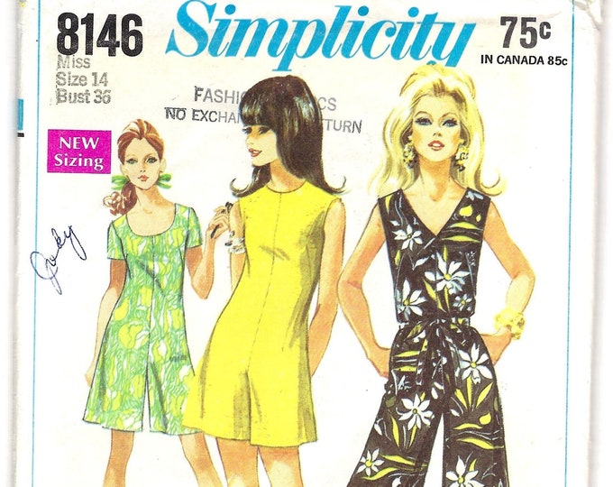 Simplicity Sewing Pattern 8403, Misses' Jiffy Dress With Front Zipper ...