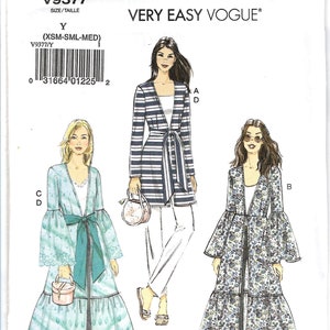 Vogue V9377 Jacket and Belt Sewing Pattern, UNCUT - Etsy
