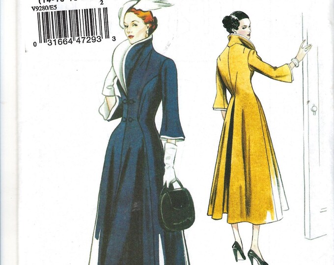 Vogue V9280, Misses Close Fitting Dress, Princess Seams, "1948" Reissue ...